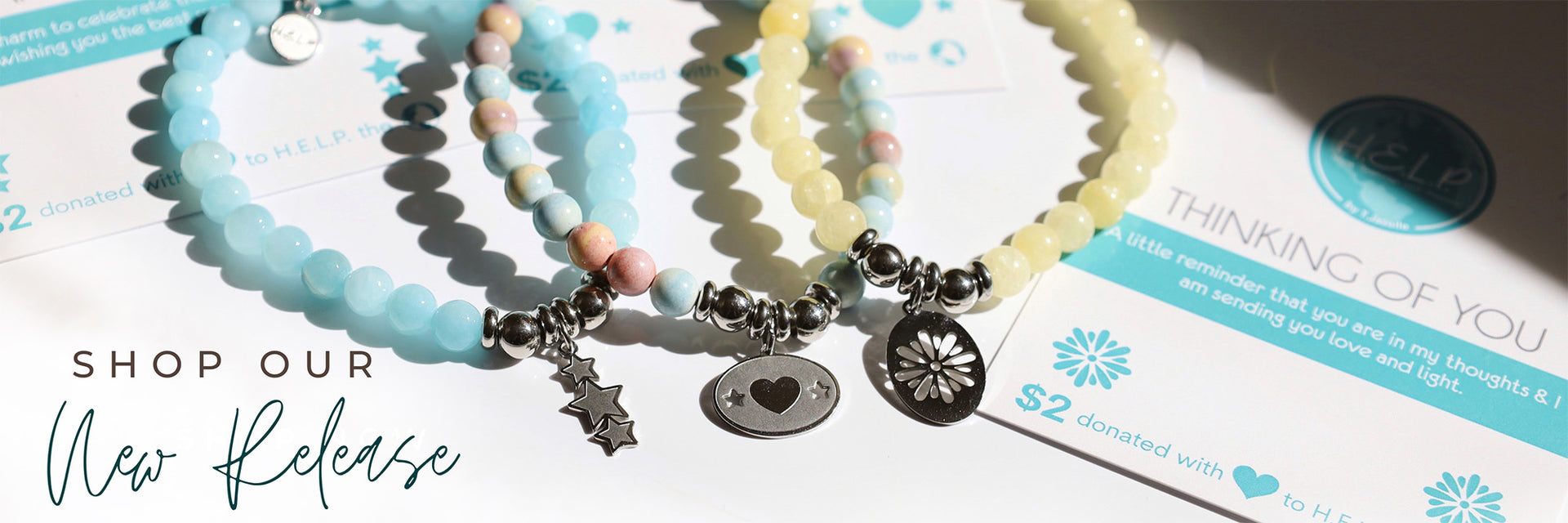 HELP Charity Bracelets – HELP by TJ